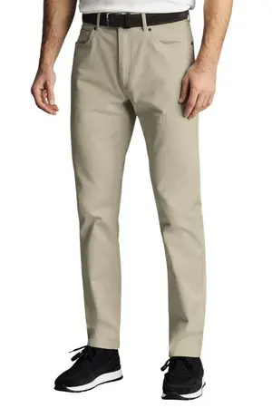 CHARLES TYRWHITT Five-pocket Straight Leg Jeans - Limestone