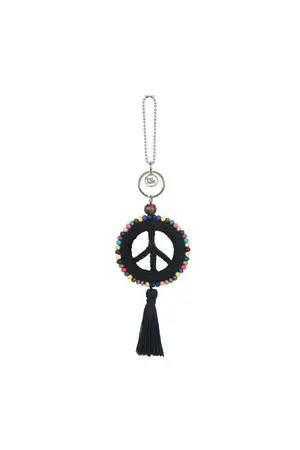 THE SAK Yarn Charmz Crochet Peace Dangle - Black