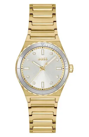 BOSS Candor Bracelet Watch - Silver White