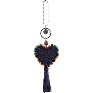THE SAK Yarnicharmz Crochet Heart Dangle - Denim