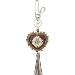 THE SAK Yarnicharmz Crochet Heart Dangle - Mushroom Patch