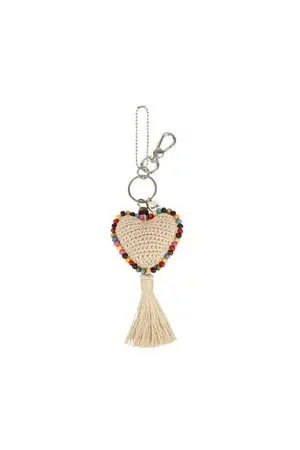 THE SAK Yarnicharmz Crochet Heart Dangle - Natural