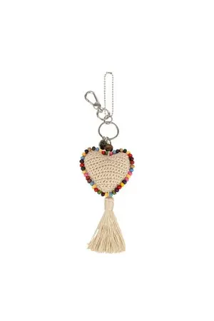 THE SAK Yarnicharmz Crochet Heart Dangle - Natural