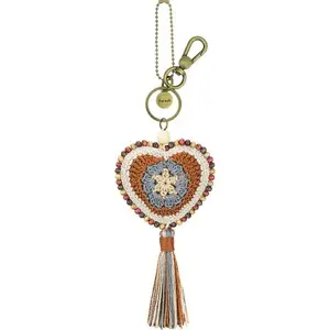 THE SAK Yarnicharmz Crochet Heart Dangle - Persimmon Patch