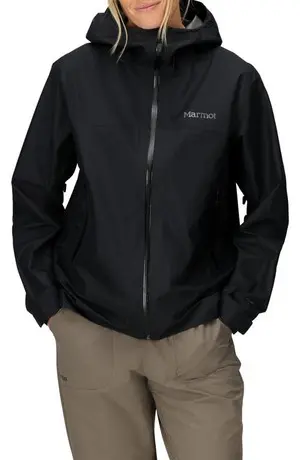 MARMOT Minimalist Pertex® Waterproof Hooded Jacket - Black