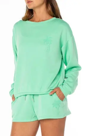 Roxy Surfing Moonlight Graphic Sweatshirt - Spring Bud
