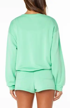 Roxy Surfing Moonlight Graphic Sweatshirt - Spring Bud
