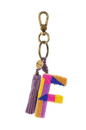 THE SAK Beaded Initial Charm - F
