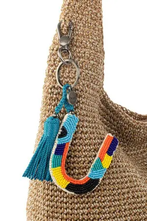 THE SAK Beaded Initial Charm - U