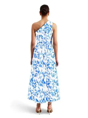 RO&ZO Aubrey One Shoulder Maxi Dress