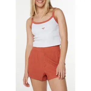 Roxy Sand Bar Crop Camisole - Aragon Heart Embroidery