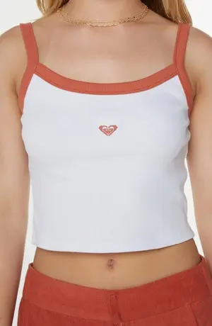 Roxy Sand Bar Crop Camisole - Aragon Heart Embroidery