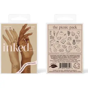 INKED BY DANI The Picnic Pack Temporary Tattoos - Black