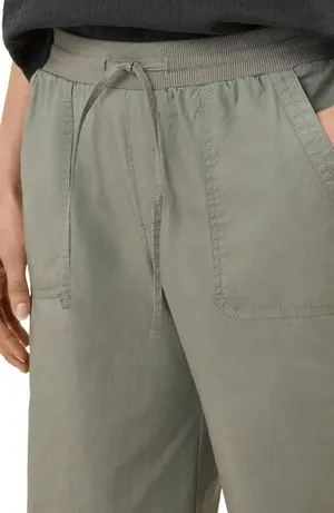PACT Organic Cotton Poplin Wide Leg Trousers - Shadow