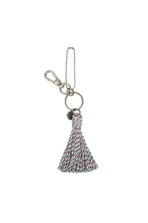 THE SAK Hand Crochet Dangle - Pale Aqua And Bing Cherry