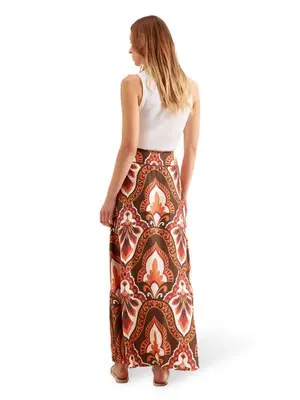 RO&ZO Tile Printed Skirt