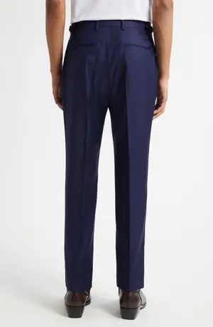 Versace Virgin Wool Tapered Trousers