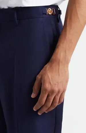 Versace Virgin Wool Tapered Trousers