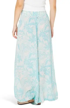 Roxy Sunset Daze Wide Leg Pants - Tibetan Stone Tropicol Print