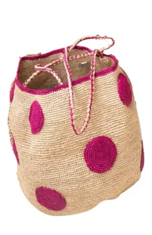 ZANATANY CONCEPTS Bisctty Tote Bag - Fushia