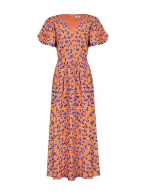 RO&ZO Floral Puff Sleeve Dress