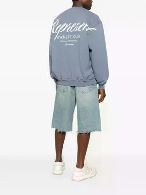 REPRESENT Cotton Sweatshirt - Blue