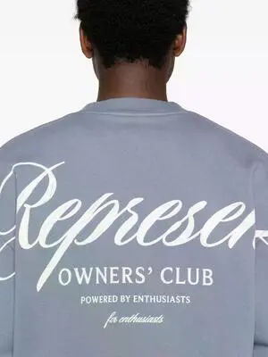 REPRESENT Cotton Sweatshirt - Blue