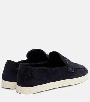 Tory Burch Double T Suede Loafers