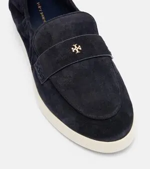 Tory Burch Double T Suede Loafers