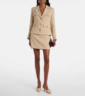 Veronica Beard Alvara Linen-blend Skort - Beige