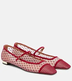 Aquazzura Metallic Flats For Women