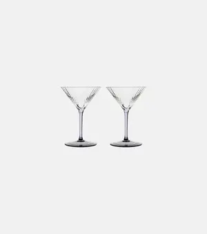 NASONMORETTI Set Of 2 Martini Glasses - Transparent