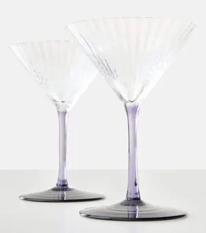NASONMORETTI Set Of 2 Martini Glasses