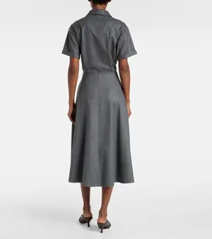 Brunello Cucinelli Virgin Wool Shirt Dress