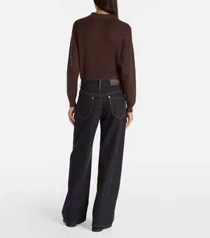 Brunello Cucinelli Mid-rise Wide-leg Jeans