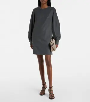 Brunello Cucinelli Wool And Cashmere Minidress
