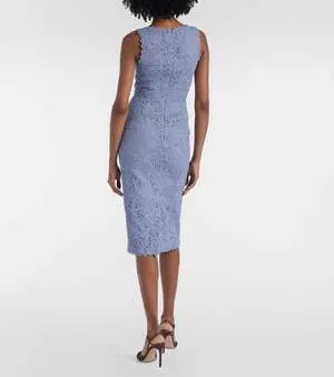 Etro Macramé Scalloped Midi Dress
