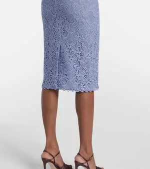 Etro Macramé Scalloped Midi Dress
