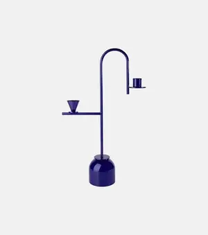 CAPPELLINI Metal Candle Holder Thomas Dariel - Blue
