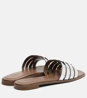 Tory Burch Metallic Leather Slides