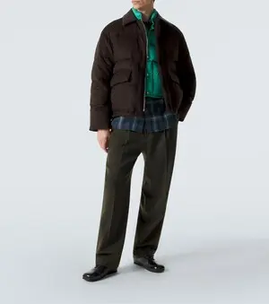 Auralee Checked Wool Shirt