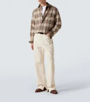 Auralee Checked Wool Shirt - Multicoloured