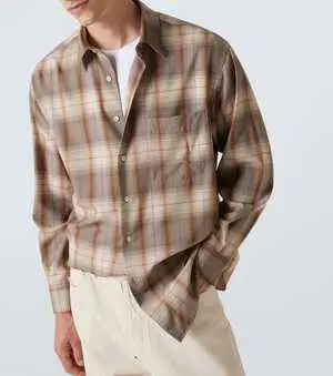 Auralee Checked Wool Shirt - Multicoloured