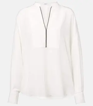 Brunello Cucinelli Collared Blouses