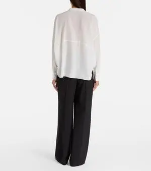 Brunello Cucinelli Monili Silk Blouse