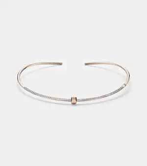 Pomellato 18kt Rose Choker With Diamonds - Gold