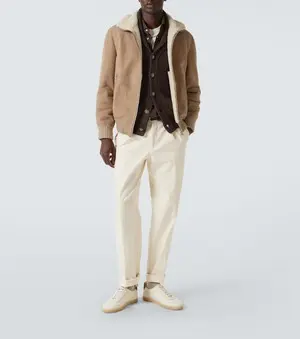 Brunello Cucinelli Cotton Ribbed-knit Cardigan - Brown