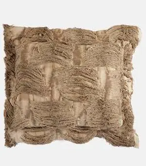 THE HOUSE OF LYRIA Bolma Wool And Cotton Pillow - Beige