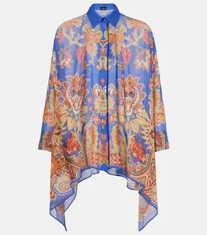 Etro Printed Poncho