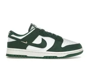 Nike Dunk Low Gorge Green Gold Mini Swoosh - Summit White/gorge Green/sail